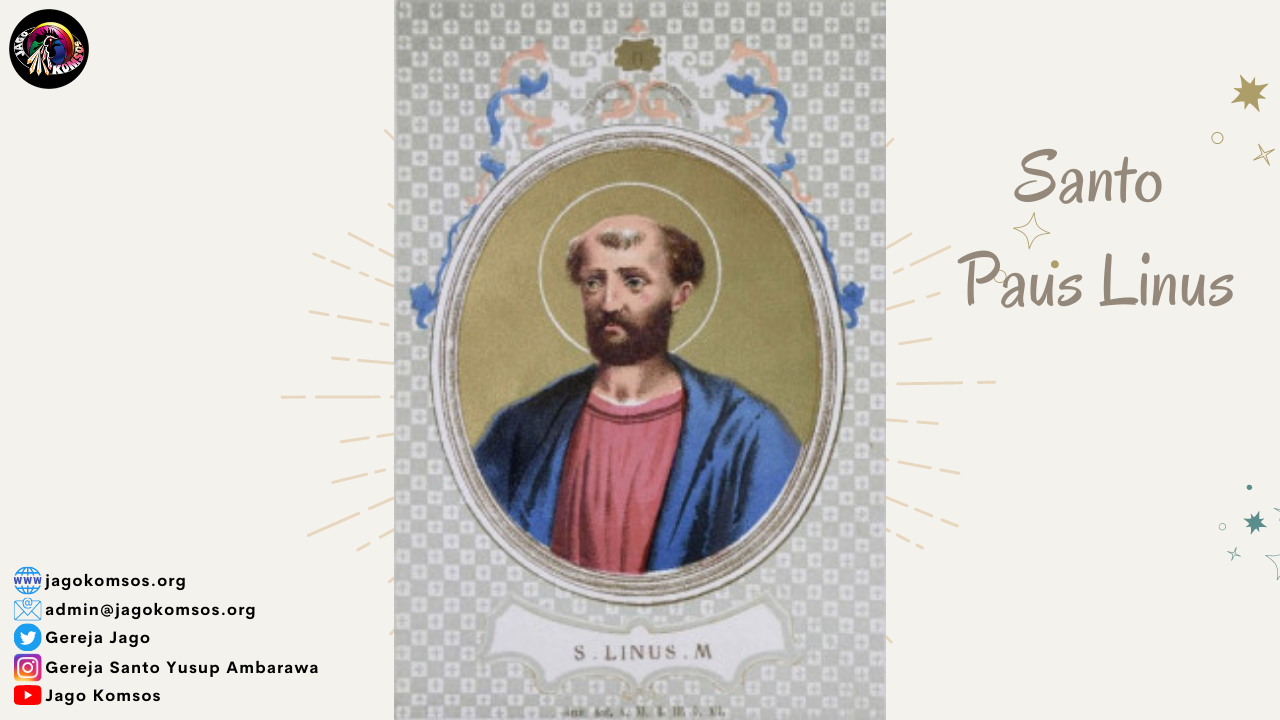 Santo Paus Linus - Gereja Santo Yusup Ambarawa