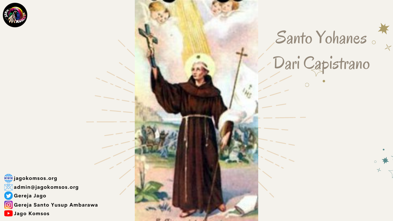 Santo Yohanes Dari Capistrano - Gereja Santo Yusup Ambarawa