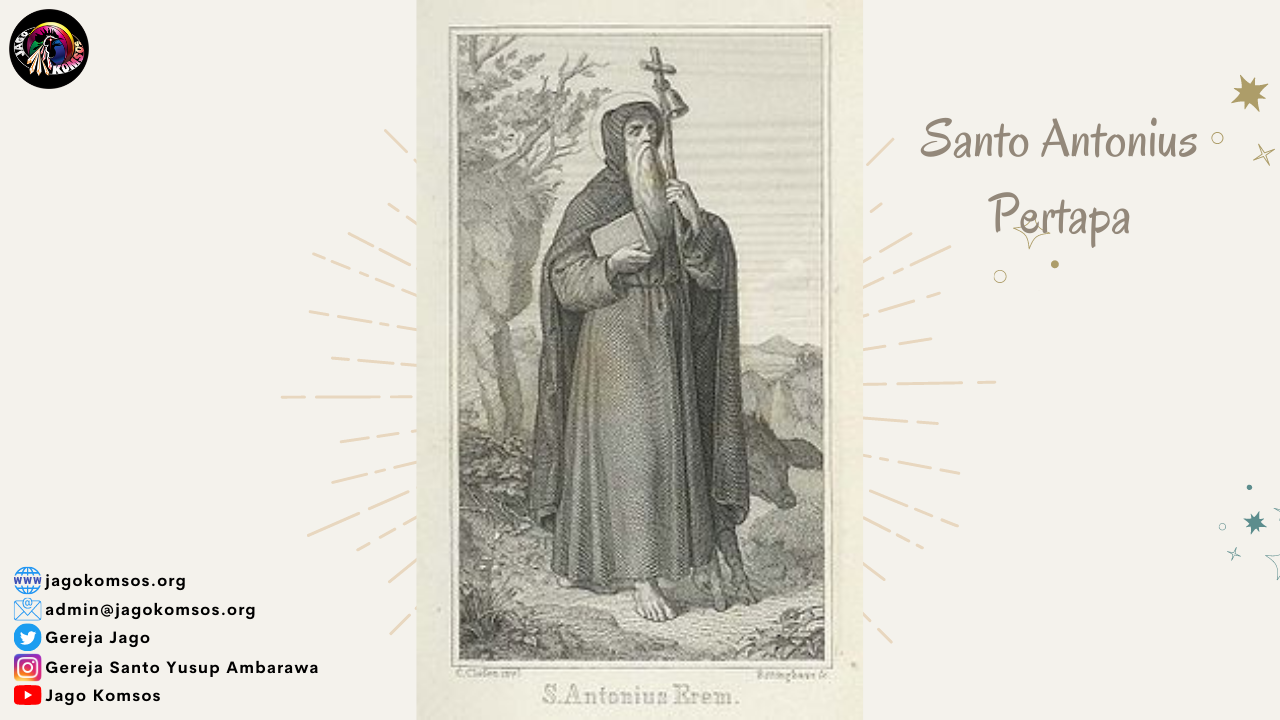 Santo Antonius Pertapa - Gereja Santo Yusup Ambarawa